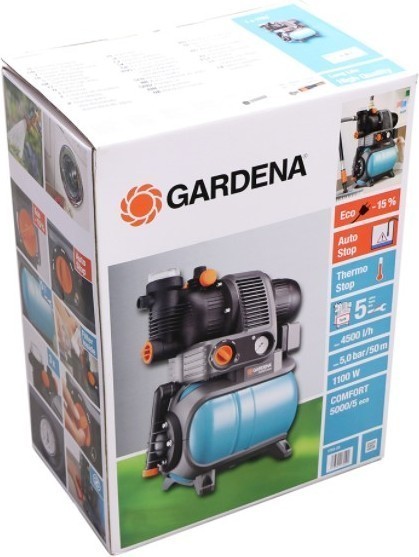 Обзор GARDENA 5000/5 COMFORT ECO. Насосная станция с мощностью 1100 Вт